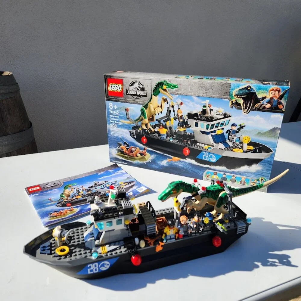 Lego | Toys | Lego Jurassic World Park Baryonyx Dinosaur Boat Escape ...